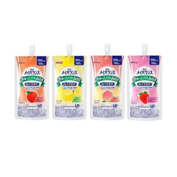 ●りんごヨーグルト味、バナナヨーグルト味、ストロベリーヨーグルト味、ピーチヨーグルト味の4種●1個当たり　200kcal/100ml●1個当たり　水分70.3g・たんぱく質7.5g●バランスの良い栄養組成●6大栄養素配合1.たんぱく質2.脂...