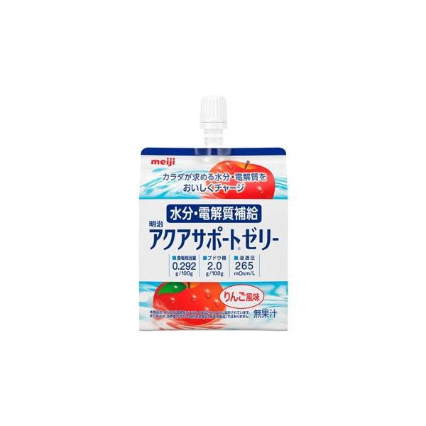●メーカー：株式会社明治◎商品特長・効率的な水分吸収のためにナトリウムイオンとぶどう糖をバランス良く配合・塩味があっても飲みやすいおいしいりんご風味（無果汁）・飲み込みやすさを追求して、べたつきのないまとまりのある物性・水分の飲み込みが不安...