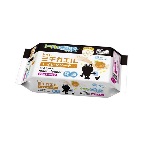 ●面倒なトイレ掃除を簡単に。ミチガエルトイレクリーナーのシートは3層構造でとっても厚手、そして丈夫です。そのため、簡単に1枚で便器も床も掃除できます。●トイレ掃除を楽しく。パッケージ本体はもちろん、シートにもミチガエルキャラクターが。いつも...