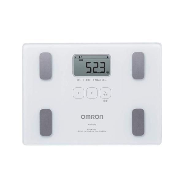 ●オムロン 体重体組成計 カラダスキャン HBF-212 ホワイトの商品詳細●体重・体脂肪率・体脂肪率判定(4段階)・BMI・内臓脂肪レベル・内臓脂肪レベル判定(3段階)がわかる体重計です。●狭いすきまにも収納できる、厚さ28mmの薄型設計...
