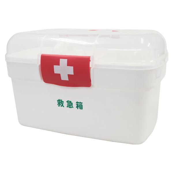 ●ご家庭の常備薬や衛生用品の管理に適したプラスティック製の救急箱です。●仕切りのあるトレー付きなので、小さな物も整理収納できます。