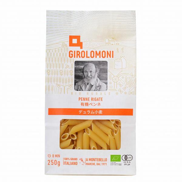 ○イタリア有機農業の父、ジーノ・ジロロモーニが設立したジロロモーニ農業協同組合と、その組合に認定された生産農家が栽培した有機栽培デュラム小麦のみを使用。○栽培から製粉・パスタ製造まで組合内で行う一貫生産体制。有機栽培デュラム小麦のセモリナ（...