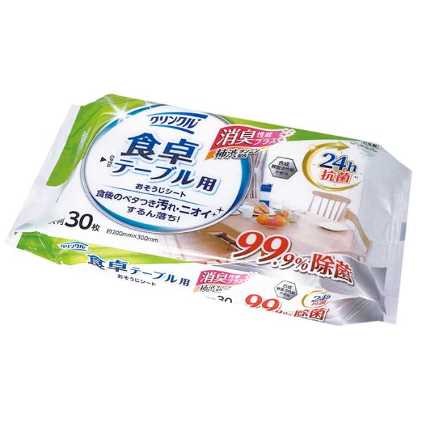 ●テーブル、食器棚、キッチンまわりのお掃除にご使用いただける使い捨てシートです。●99.9％除菌・安心の日本製●ノンアルコール●台ふきん代わりに！●毎日清潔に。汚れスッキリ。●洗剤を使いたくない場所に。