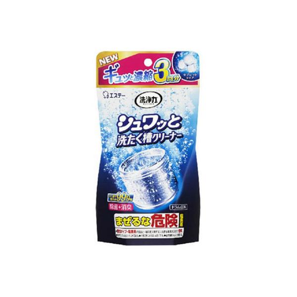 ●洗浄成分が、洗たく槽の裏側まですばやく浸透。「カビ」「菌」をしっかり除去し、気になるニオイをスッキリ消臭。●シュワッと溶けるタブレットタイプ。つけおきは不要です。●洗浄成分をギュッと濃縮しているので、コンパクトでもたっぷり3回分。