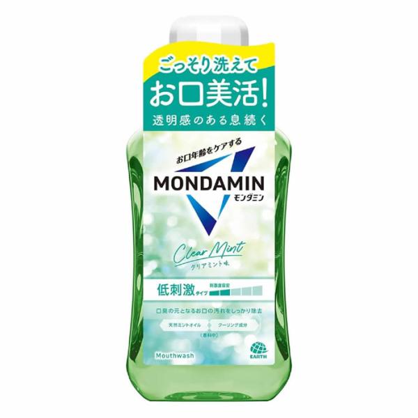 ●ごっそり洗えてお口美活！透明感のある息続く●口臭の元となるお口の汚れをしっかり除去●天然ミントオイル、クーリング成分配合(香料中)●低刺激タイプ(刺激度目安：2.0／5.0)●クリアミント味●アルコール配合