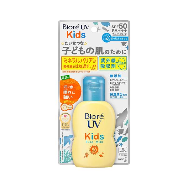 ●ビオレ UV キッズ ピュアミルク 日焼け止め SPF50 / PA+++の商品詳細●ミネラルバリア(紫外線散乱剤を含むUVブロック膜)で守る紫外線吸収剤ゼロ処方のキッズUV。●のびが良くべたつかない。●保湿成分配合(シアバター・BG)。...