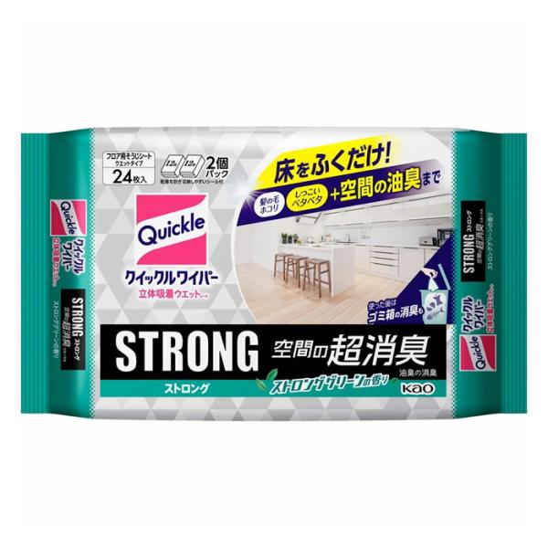 ●メーカー内フロア用クイックル史上最強のベタベタふき取り力！●除菌●99％ウイルス除去●24時間抗菌●防カビ●消臭●空間消臭●床をふくだけで空間に広がった油臭まで消臭！●掃除機をかけずに、いきなり使ってもOK！●ホコリが立ちにくい＆静か●汚...