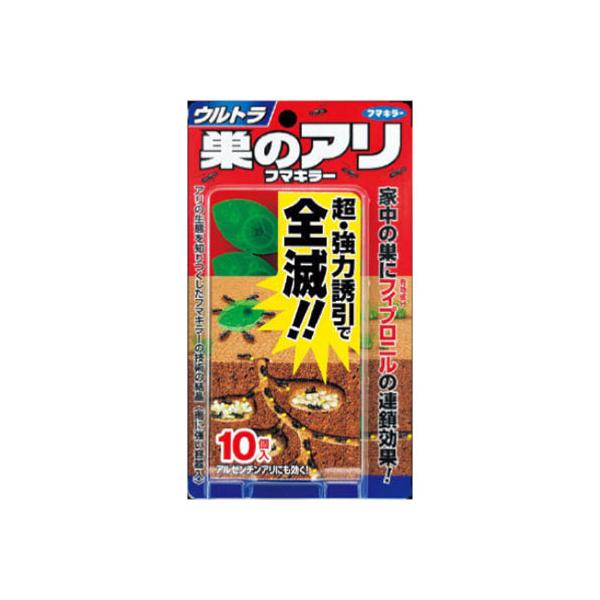 ●超・強力誘引で全滅！！アルゼンチンアリにも効く！ ●フマキラーの技術の結晶！家中の巣をまるごと全滅！ ●あちこち置ける10コ入り！ ●いろいろな場所に置くことで、アリとの遭遇率が大幅にアップ！家中の巣を効率よく駆除できます。 ●連鎖殺虫パ...