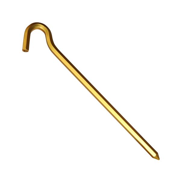 ★爆買★●長さ190mmのテント用ペグ●素材は軽量なアルミ製●重量、19g●6本セット