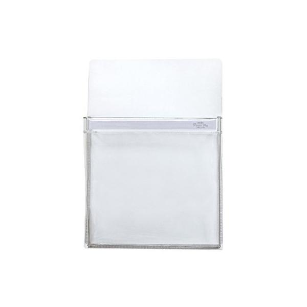 ホワイトボード、スチール家具、冷蔵庫などの金属面に貼れるマグネットタイプのポケット。