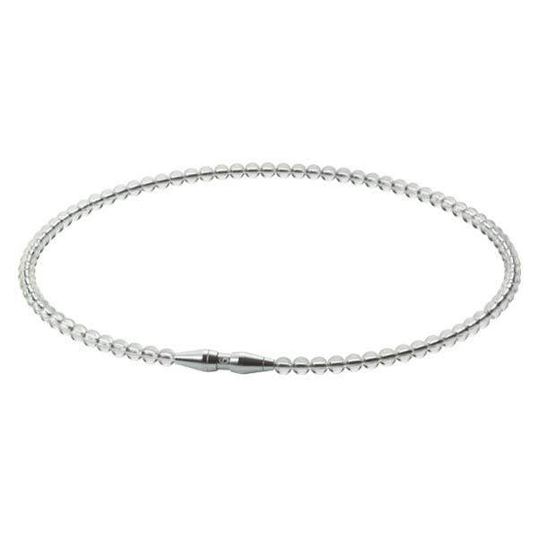 ●メタックスを採用したハイパワーネックレスです。●透明感があり、天然石のような高級感。●軽く水に強いので普段使いはもちろん、スポーツシーンにもオススメ。●留め具にはアルミを採用。●ワンタッチで簡単に着脱可能です。