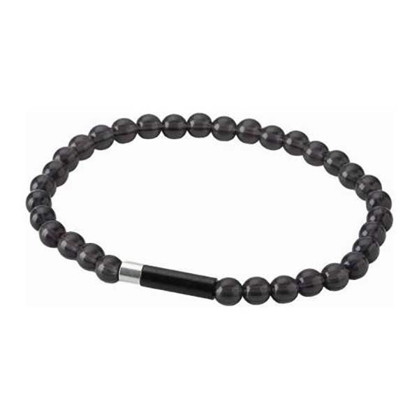 ●軽くて水に強い、透明感のあるアクリル球を採用。●肌にやさしく強度がある為、スポーツシーンに最適。●伸縮性のあるワンリングタイプで、伸ばして着けるだけの簡単着脱。