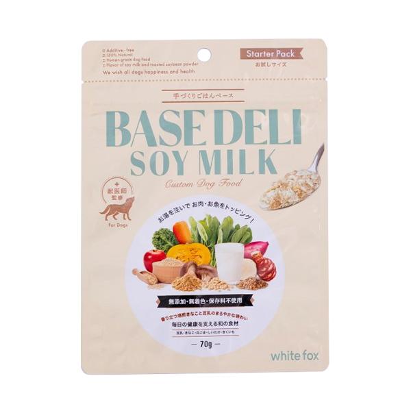 ●栄養バランスを考えた主食（BASE FOOD）のある新しい食事のかたち●BASE DELI SOYMILKなら、お湯を加えてお肉やお魚をトッピングするだけで、簡単にうちの子専用ごはんを作ることができます。●ワンちゃんの健康を考え獣医師監修...