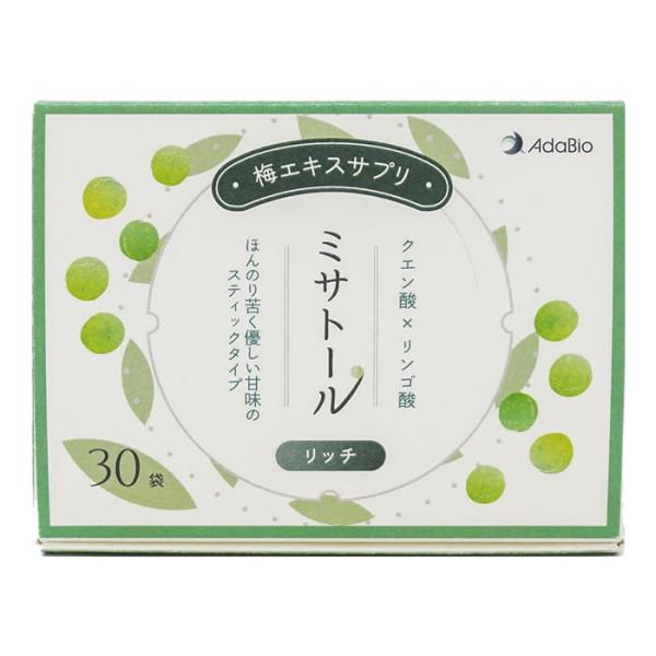 私どもは、「ミサトールデリシャス」の販売以来、「ミサトール」の健康増進作用について鋭意研究を重ねて参りました。その結果、「ミサトール」の青梅エキスから健康成分である”高級脂肪酸エステル”や”トリテルペノイド”を豊富に含む健康飲料の開発に成功...
