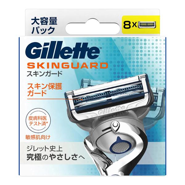 ●スキン保護ガード!刃の間に搭載。●刃を肌から押し離し、肌への刃の圧力を1/3に軽減し、摩擦を小さく。●皮膚科医テスト済*(*米国の皮膚科医による自己申告の敏感肌の人に対するP&amp;Gテスト。)※全ての方に皮膚刺激が起きないということで...