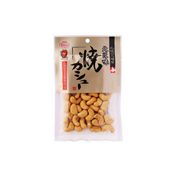 ●インド産のカシュ−ナッツに独自の製法で、米粉を薄くまいて焙煎で仕上げました。●外はカリカリ、中は柔らか、北海道丸大豆しょうゆが隠し味です。●熟練した職人達が手がけた匠の味をお楽しみ下さい。
