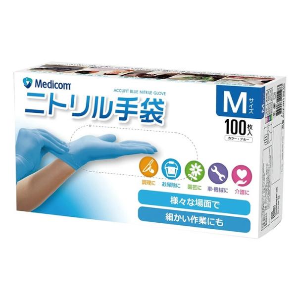 ★爆買★●様々な場面で使える、万能な手袋です●ピッタリフィットで細かい作業にも適しています●アレルギーの原因となるラテックス・プロテインを含まない合成ニトリルゴム製●食品衛生法に適合