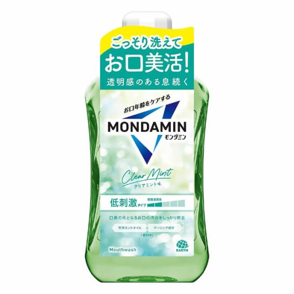 ●ごっそり洗えてお口美活！透明感のある息続く●口臭の元となるお口の汚れをしっかり除去●天然ミントオイル、クーリング成分配合(香料中)●低刺激タイプ(刺激度目安：2.0／5.0)●クリアミント味●アルコール配合