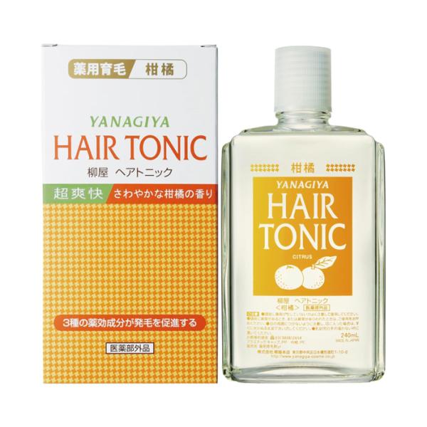 ●天然柑橘エキス（保湿成分）配合の薬用ヘアトニック。●加齢とともに硬くなってつっぱった頭皮にうるおいを与えて柔軟にし、健やかな髪を育てるための頭皮環境を整えます。●３種の薬効成分が抜け毛を防ぎ、発毛促進。さわやかな柑橘の香りと超爽快な使用感...