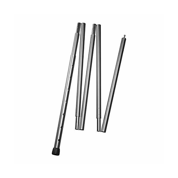 ●高さ調整可能なアルミポール●20〜232cmの高さまで調整可能●どんなテントに合いやすいガンメタカラー