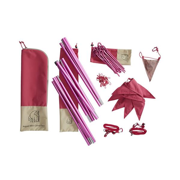 ★爆買★●アスガルドテックミニ用ポール、ガイロープ、ペグのセット●本体と別売りになっており、好きなカラーを選べるカラーマイアドベンチャーシリーズ