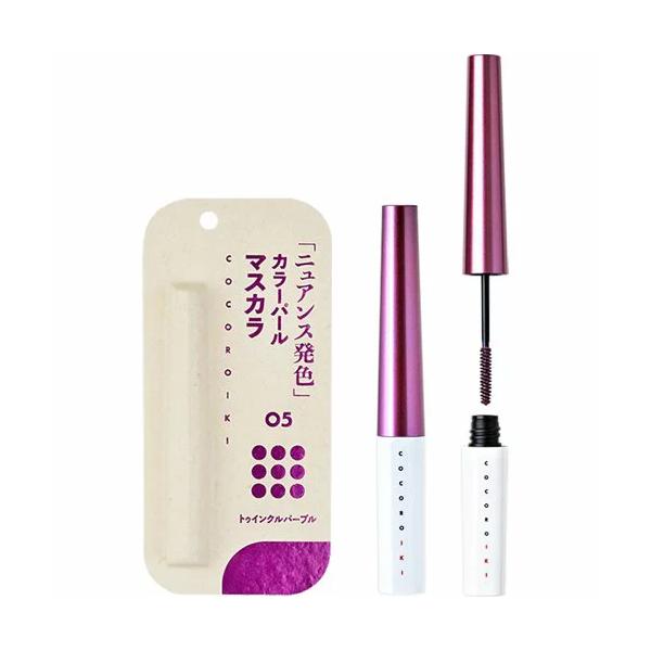●COCOROIKIアイデザインマスカラ05軽やかに揺らめく目元を叶えるパープル●淡く輝くパールが、光を味方に煌めく●柔らかなパープルが溶け込み、揺らめいた目元へ