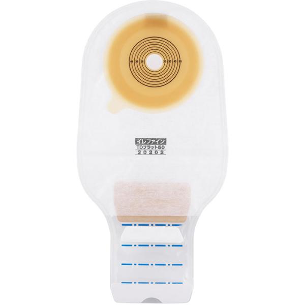 ●単品系(ワンピース)装具。●フラット面板で高さのあるストーマに適しています。●便排出口がクリップレスタイプで固形〜軟便に適しています。