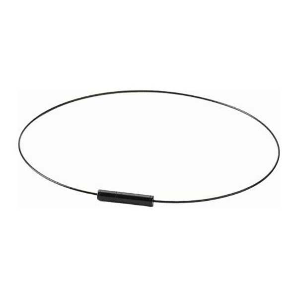 ●留め具にはアルミ素材、紐部分にはアレルギーの起こりにくい「サージカルステンレスワイヤー」を採用。●軽量で水に強く、サビにくい、スポーツシーンのハードな使用にも耐える高耐久性。●留め具部分には磁石を使用することで簡単な着脱を実現。