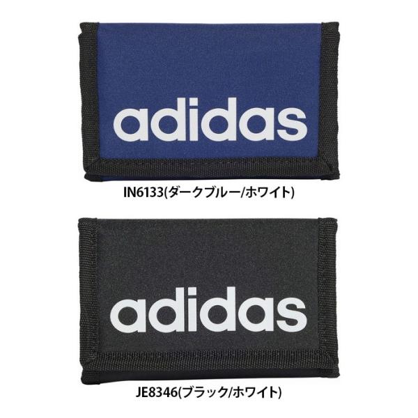 ●メモが入るコンパートメント、カードスロット、メッシュのIDウィンドウを備えた二つ折りタイプ。●毎日の使用を考えて、丈夫なポリエステルのプレーンウィーブ生地を使用した、外側にあしらった大きなワードマークで、アディダス愛をアピールできるデザイン。