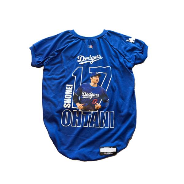 MLBの公式、大谷翔平選手モデルのペットグッズが登場。メジャーリーグファン必見！！ロサンゼルスドジャース、大谷翔平選手モデルの可愛いワンちゃんのTシャツ。大好きなチームのユニフォームを大好きなペットが着る。考えるだけで、ワクワクしますね。お...
