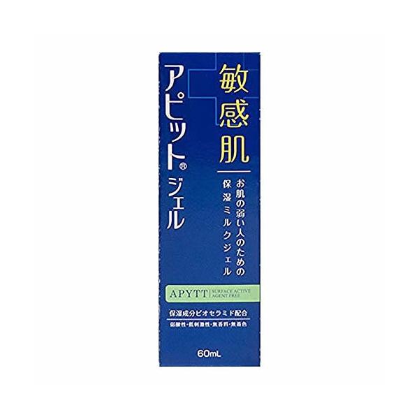 アピットジェルは、皮ふに負担となる界面活性剤、色素、香料、アルコール(エチルアルコ-ル)を一切使用していない低刺激性の薬用保湿ジェルです。かさつきがちなお肌や敏感肌に、ナノ粒子のうるおい成分が浸透し、モイスチャーバランスを整え、乾燥や肌あれ...