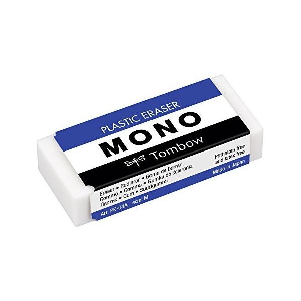 ロングセラーの高性能消しゴム。スリーブに古紙を使用しています。