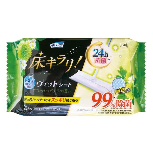 Life-do.Plus クリンクル 床キラリ フローリングウェットシート リフレッシュグリーンの香り 20枚入り4589506154012クリンクル床キラリフローリングウェットシート紙製品:ウェットティッシュ広告文責：アットライフ株式会社...