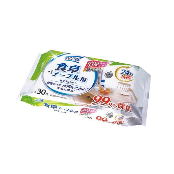 Lifeーdo.Plus クリンクル 食卓テーブル用 お掃除シート 30枚入4589506155774おそうじシート 食後のベタつき汚れ・ニオイするん落ち!紙製品:ウェットティッシュ広告文責：アットライフ株式会社TEL 050-3196-1...