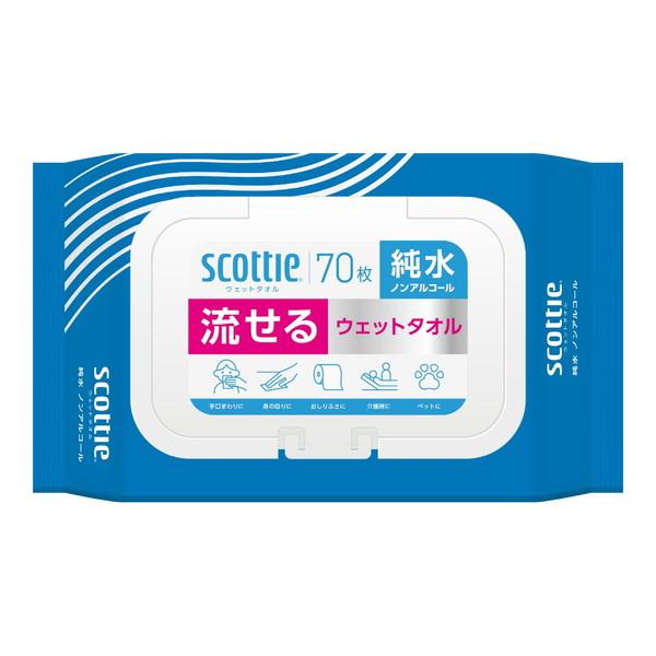 日本製紙クレシア スコッティ 流せる ウェットタオル 純水 ノンアルコール 70枚4901750761806水に流せる純水９９％のノンアルコールウエットタオル紙製品:ウェットティッシュ広告文責：アットライフ株式会社TEL 050-3196-...