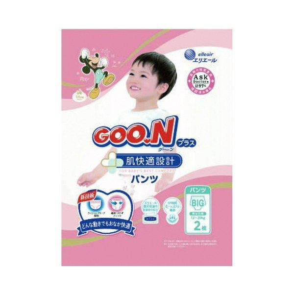 大王製紙 エリエール グーンプラス 肌快適設計 BIGサイズ 2枚入たくさん動くこどもの快適さを考えた肌快適設計 こども用 おむつ パンツ グ ン 紙オムツ 紙おむつ 4902011842746 広告文責：アットライフ株式会社TEL 050...