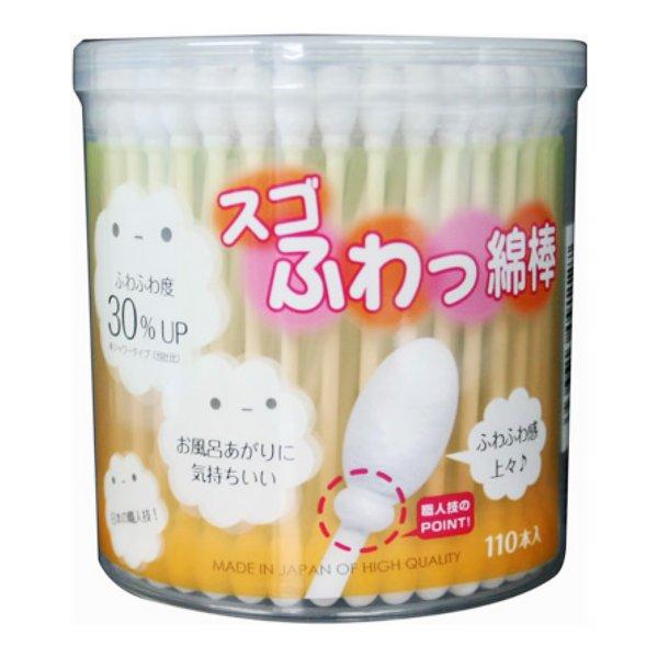 山洋 スゴふわっ 綿棒 110本入お風呂上りに気持ちいい めんぼう 耳かき 4936613091127 衛生用品:耳かき・爪切り・綿棒:綿棒広告文責：アットライフ株式会社TEL 050-3196-1510 ※商品パッケージは変更の場合あり。...