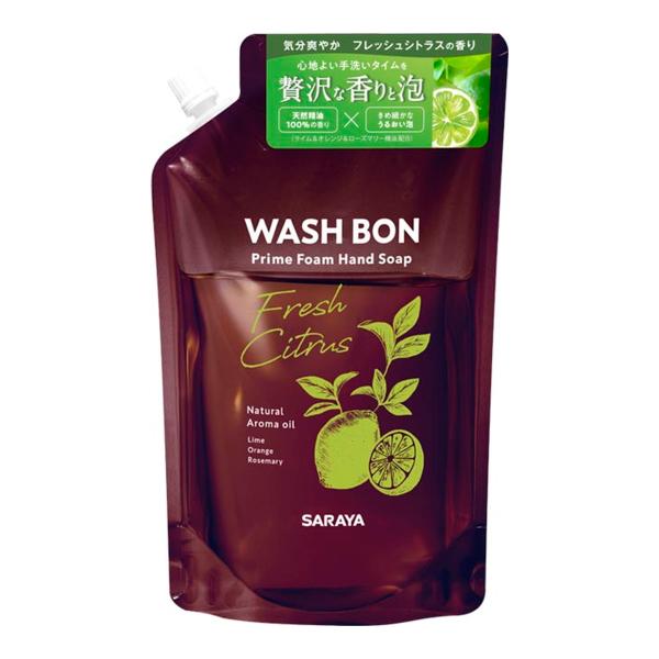サラヤ ウォッシュボン プライムフォーム ハンドソープ フレッシュシトラス 詰替 500mL天然製油のキメ細かい泡 ハンドソープ 手洗い 4973512238888 バス用品・洗面用品:石鹸・ハンドソープ:ハンドソープ広告文責：アットライフ...