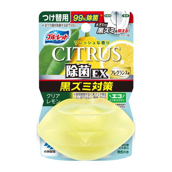 小林製薬 液体 ブルーレット おくだけ 除菌EX 黒ズミ対策 フレグランス調 つけ替用 シトラス クリアレモン4987072099025みずみずしいシトラス系の爽やかな香りでトイレをやさしく彩るタンククリーナー芳香剤・消臭剤:トイレタンクク...