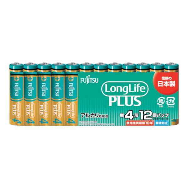 FDK FUJITSU Long LifePLUS ロング ライフプラス アルカリ乾電池 LR03LP(12S) 単4形 12個パック日本製　１０年保存 乾電池 電池 4976680278359 電池・電機製品:乾電池:アルカリ電池広告文責...