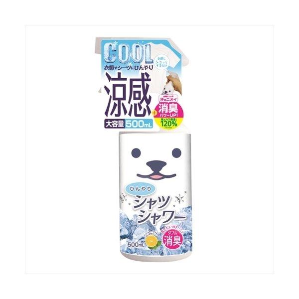 ときわ商会 TOKIWAひんやりシャツシャワー ミント＆グレープフルーツ ボトル 500ml [衣類用スプレー]お出かけ前やおやすみ前、衣類にパジャマにシーツにふきかけるだけでひんやり涼感&amp;汗のニオイの消臭ができます。冷涼感が30分...