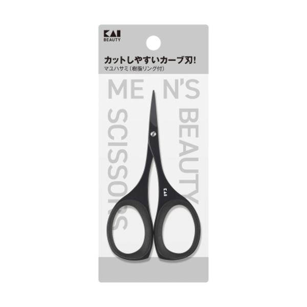 貝印 KQ1837 マユハサミ 樹脂リング付 チタンブラックすべりにくい樹脂リングを装着マユ用ハサミ まゆ毛 はさみ 4901601076868 化粧品・化粧小物:メイク雑貨・美容小物:メイク雑貨:メイクアップ小物広告文責：アットライフ株式...