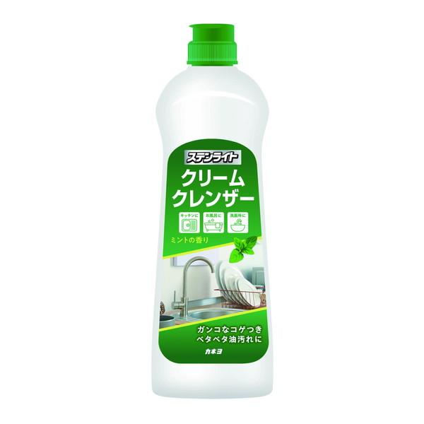 カネヨ石鹸 ステンライト クリームクレンザー ミントの香り 400g4901329210919ミクロ粒子のパワーでピカピカに落としますキッチン・お掃除用品:台所洗剤:クレンザー広告文責：アットライフ株式会社TEL 050-3196-1510...