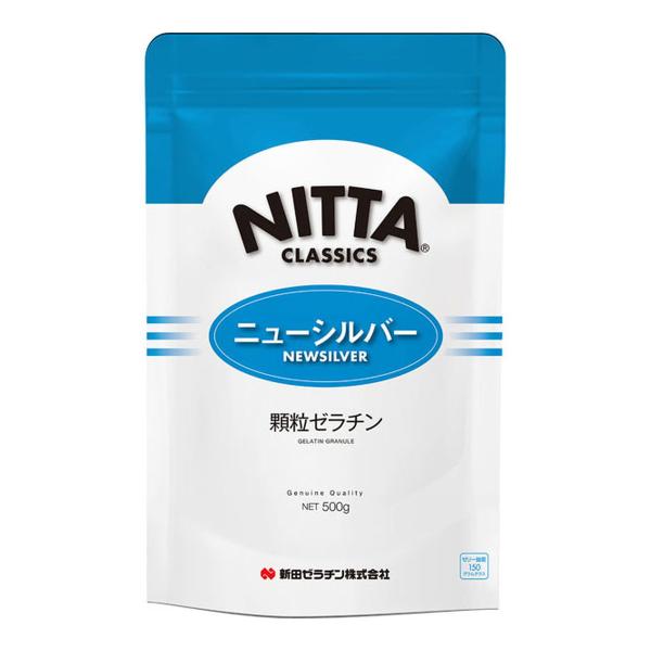 新田ゼラチン ニューシルバー 500g 顆粒 ゼラチン4560103691018ふやかす手間なし 50℃程度の液体に振り入れて直接溶ける顆粒タイプ広告文責：アットライフ株式会社TEL 050-3196-1510※商品パッケージは変更の場合あ...