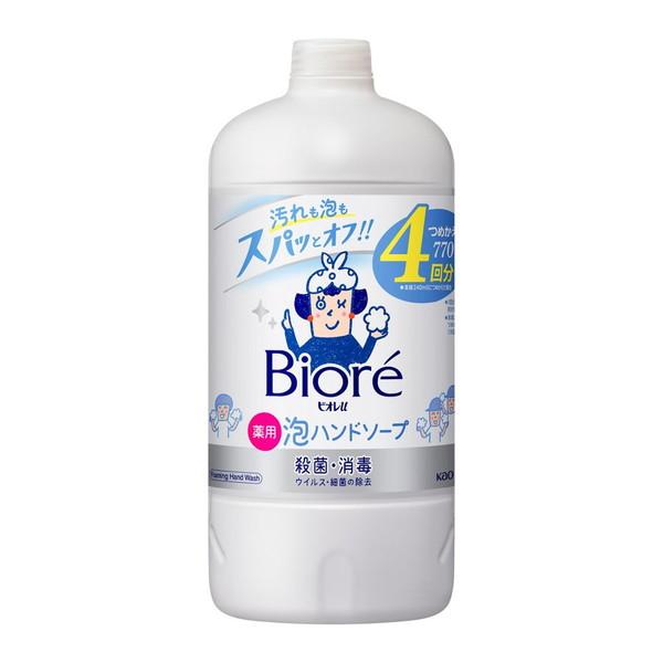 花王 Kao ビオレu 薬用 泡 ハンドソープ つめかえ用 770ml 医薬部外品泡 素肌とおなじ弱酸性のハンドソープ 手指用消毒剤 殺菌 4901301416001 広告文責：アットライフ株式会社TEL 050-3196-1510 ※商品...
