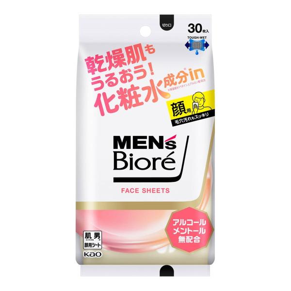 花王 メンズビオレ フェイスシート 化粧水成分in マイルドフローラルの香り 30枚入顔用シート メンズ 厚手  化粧水成分配合 肌男 4901301433442 広告文責：アットライフ株式会社TEL 050-3196-1510 ※商品パッ...
