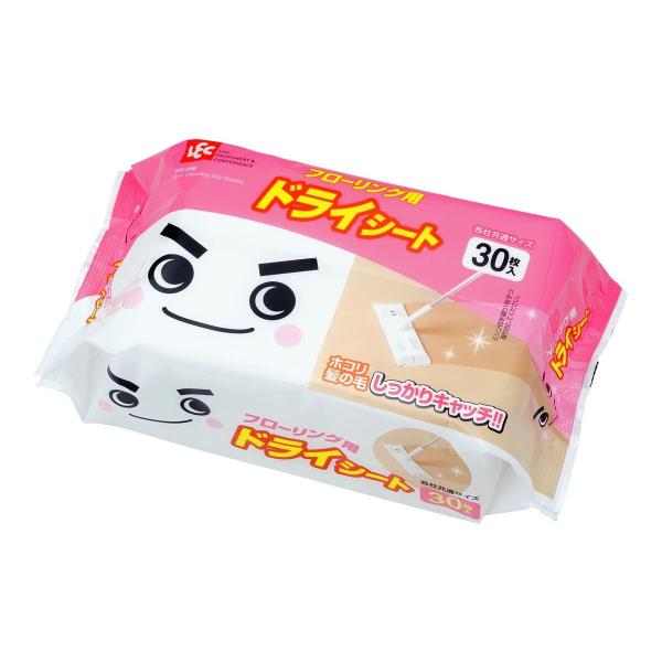 レック LEC ドライシート フローリング用 30枚入 各社共通サイズドライシート　フローリング　掃除　床掃除 フローリングワイパー 4903320482463 広告文責：アットライフ株式会社TEL 050-3196-1510 ※商品パッケ...