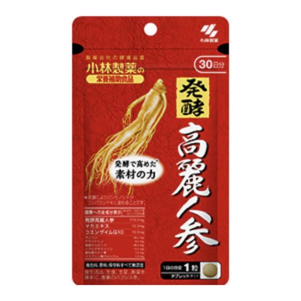小林製薬 発酵高麗人参 30日分 30粒入発酵で高めた素材の力 サプリメント サプリ 高麗人参 4987072047699 広告文責：アットライフ株式会社TEL 050-3196-1510 ※商品パッケージは変更の場合あり。メーカー欠品また...