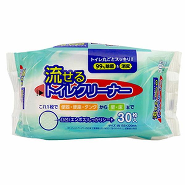 大一紙工 流せる トイレクリーナー 30枚入 トイレ掃除4988787090024トイレ掃除 99%除菌 消臭 これ1枚で便器・便座・タンクから壁・床まで広告文責：アットライフ株式会社TEL 050-3196-1510※商品パッケージは変更...