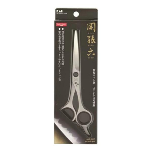 貝印 関孫六 カットハサミ ALLステンレス 散髪カット鋏髪の毛を逃さずカットしやすいセレーション刃 カットばさみ ヘアカット 4901601269048 広告文責：アットライフ株式会社TEL 050-3196-1510 ※商品パッケージは...